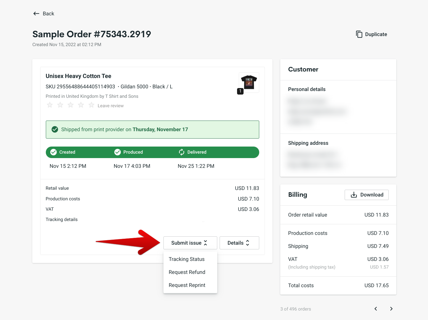 How can I report an issue with my order? – Printify