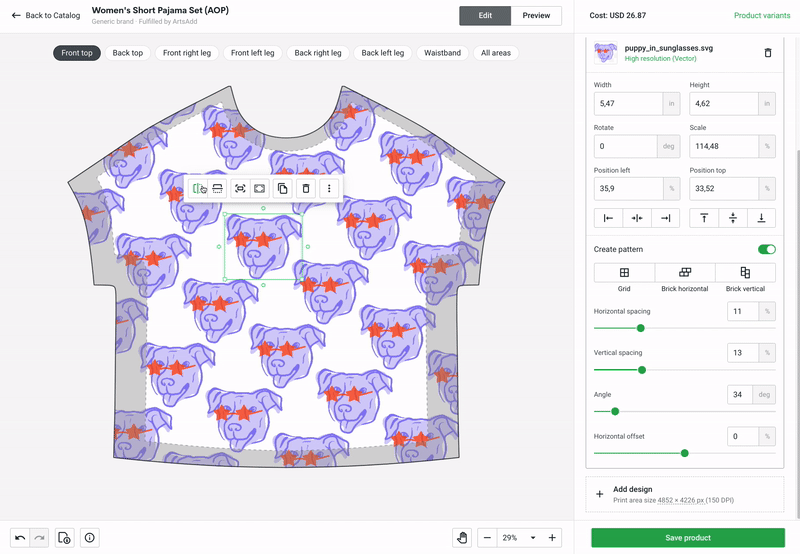 How Can I Create All over print AOP Products Printify