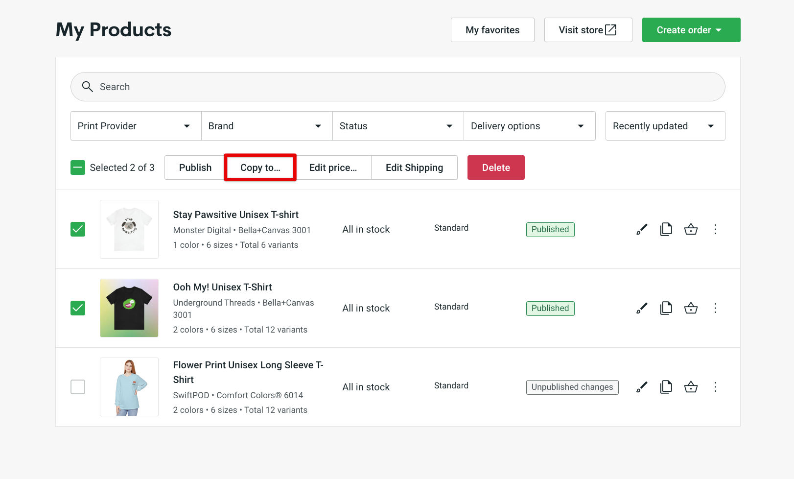 How can I duplicate (copy) products in Printify? – Printify