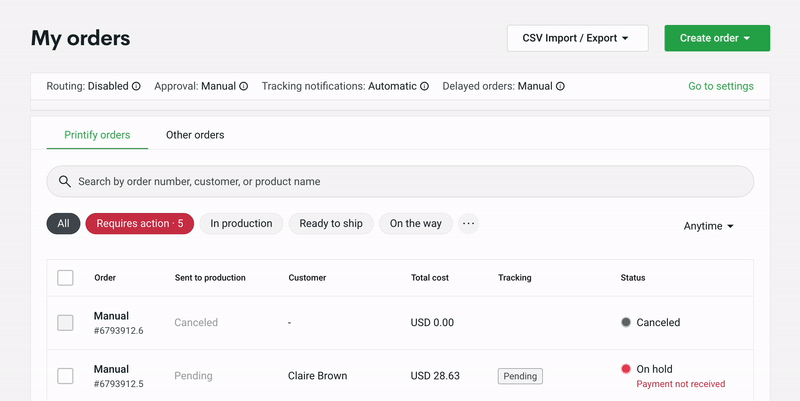 What should I do if the order payment didn’t go through? – Printify