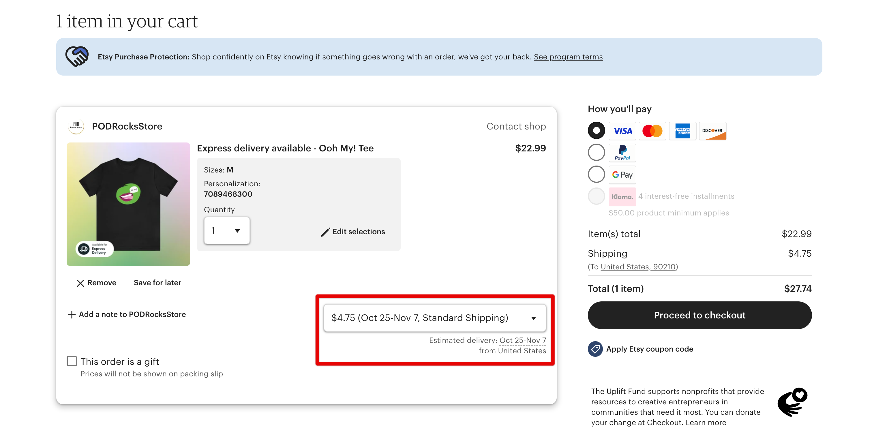 How is Express Delivery displayed to my Etsy customers? – Printify