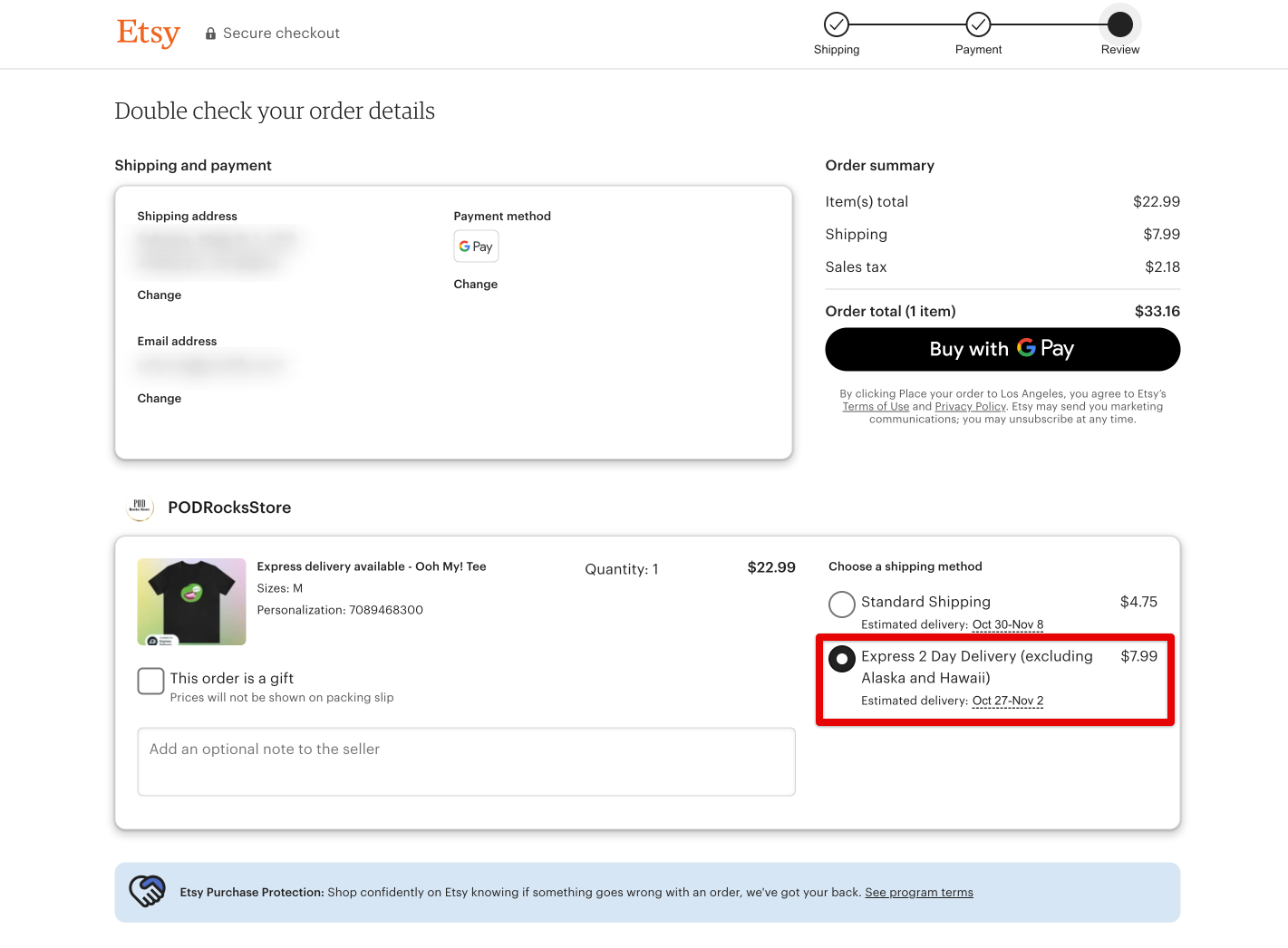 How is Express Delivery displayed to my Etsy customers? – Printify