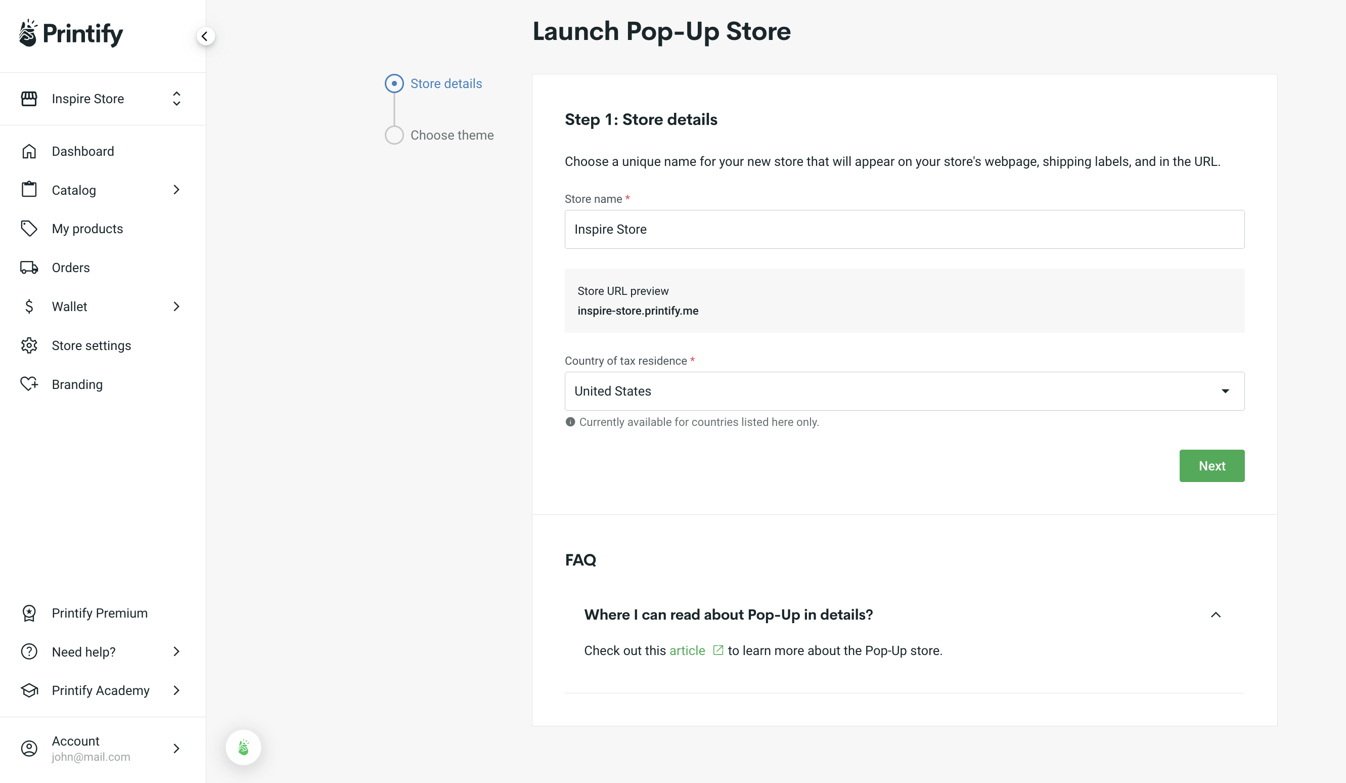 How can I create a Pop-Up Store? – Printify