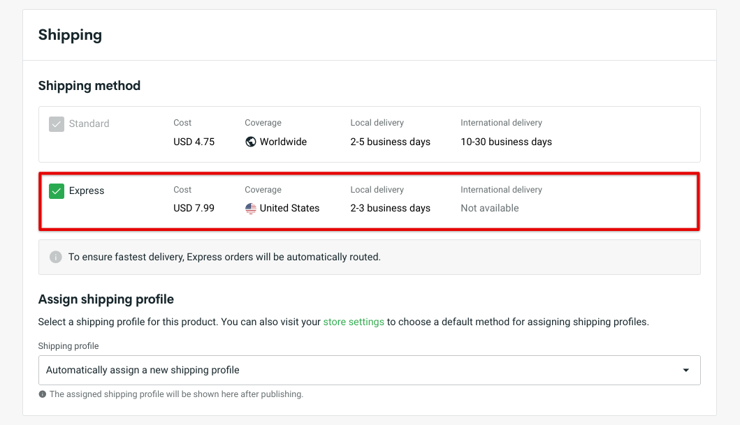 How can I set up Express Delivery for Etsy? – Printify