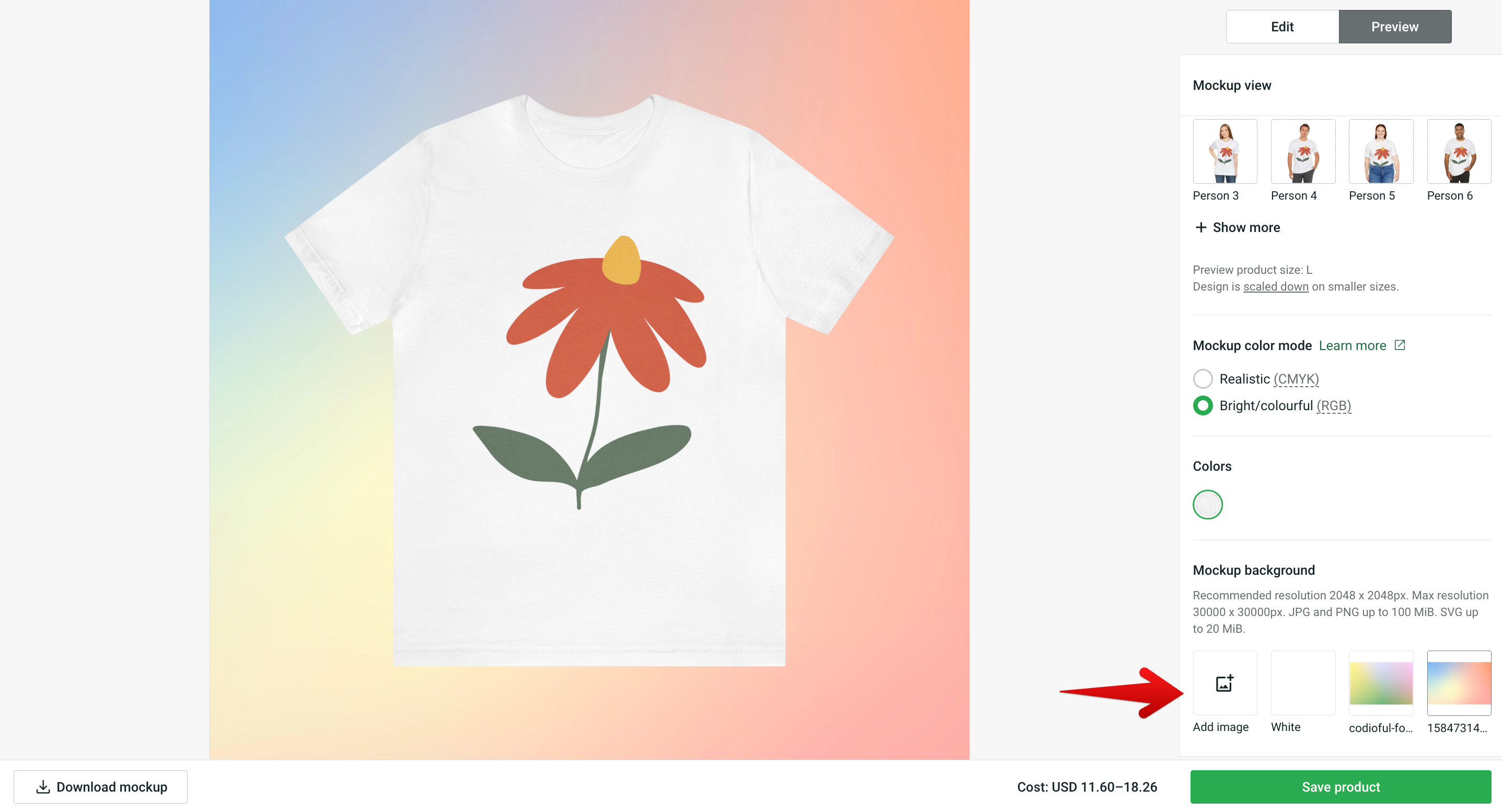 How can I add a custom background to my mockups? – Printify