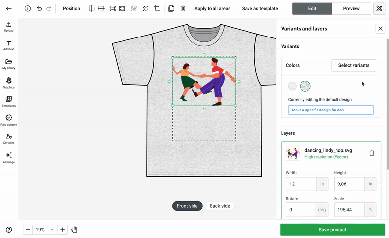 How can I add or remove a size or color variant from the product ...