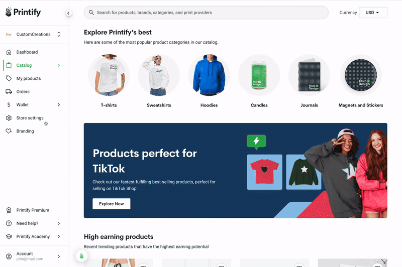 How can I set up a custom return address for my orders? – Printify