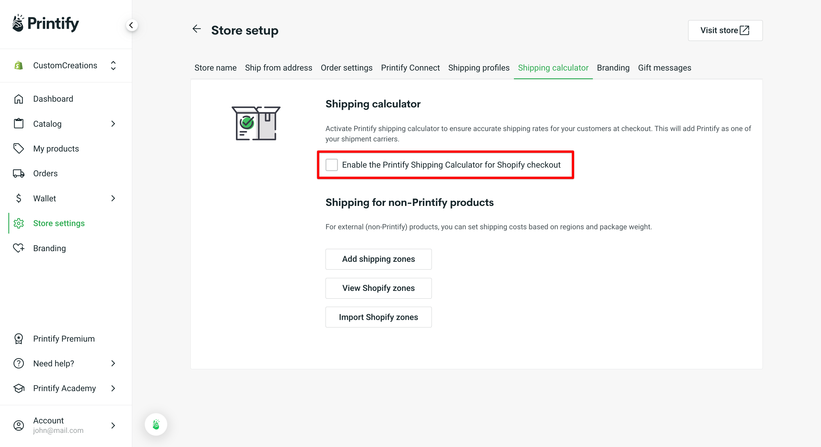 How do I set up shipping with Shopify? – Printify