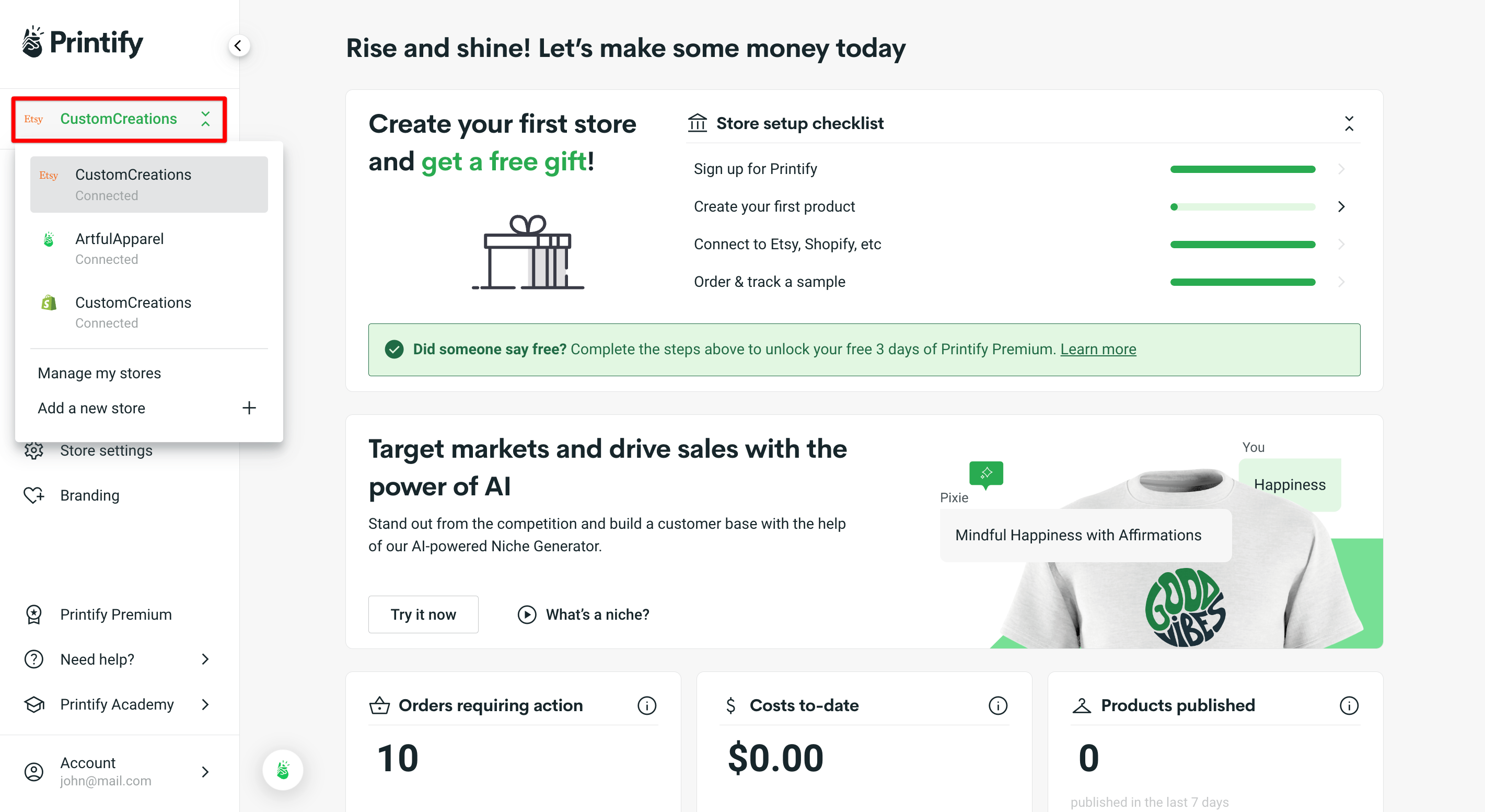 Can I add another store to my Printify account? – Printify