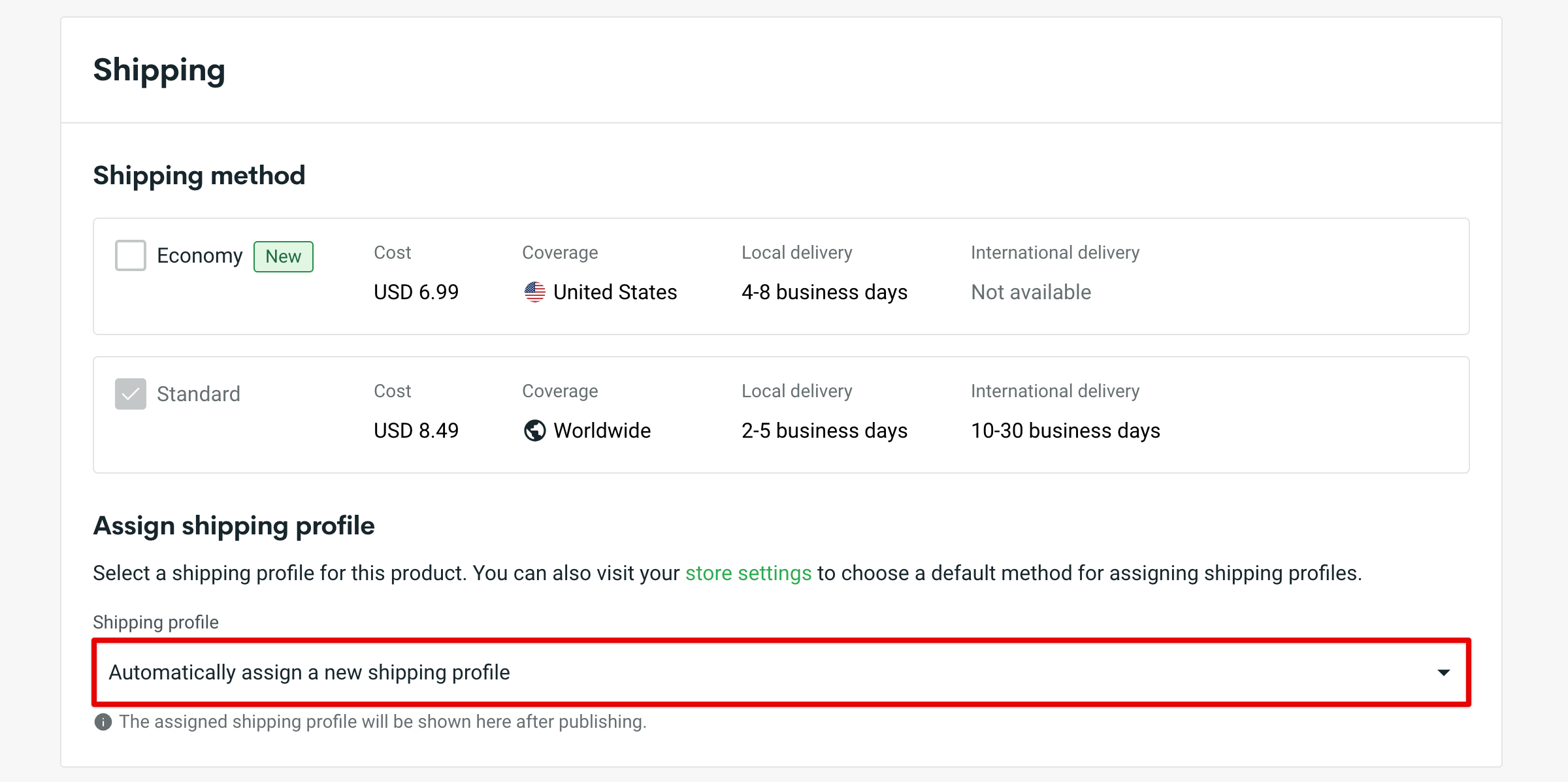 How can I publish the Printify shipping rates to Shopify? – Printify