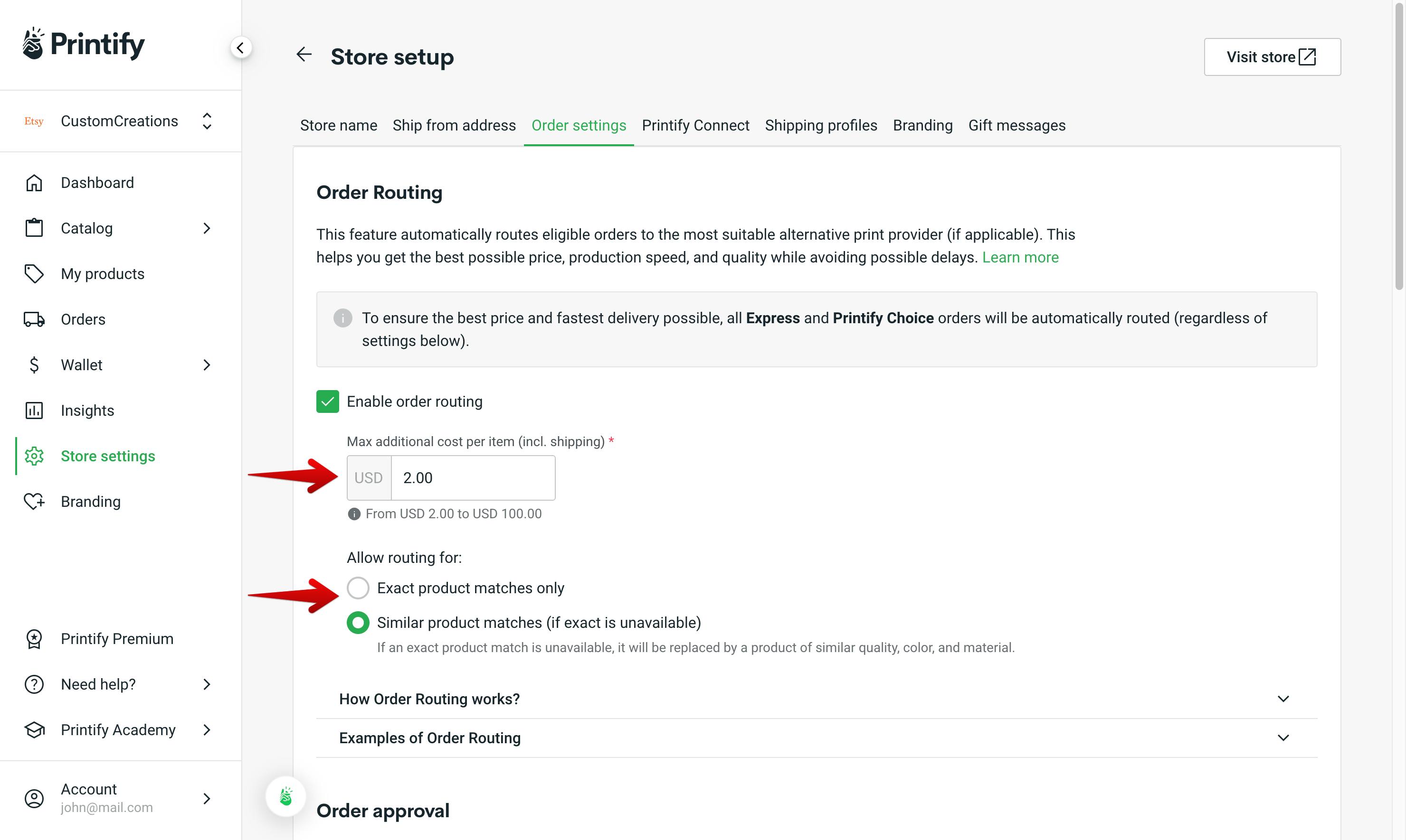 How can I enable Order Routing? – Printify