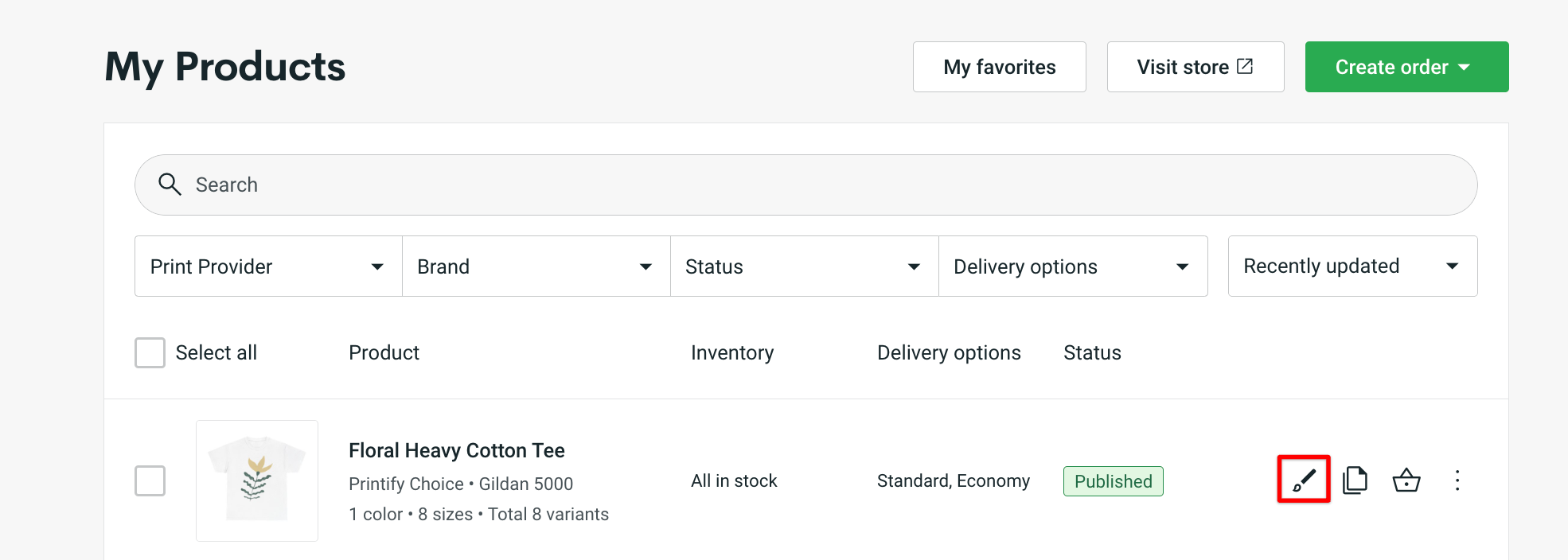 How can I create a single product with different designs? – Printify