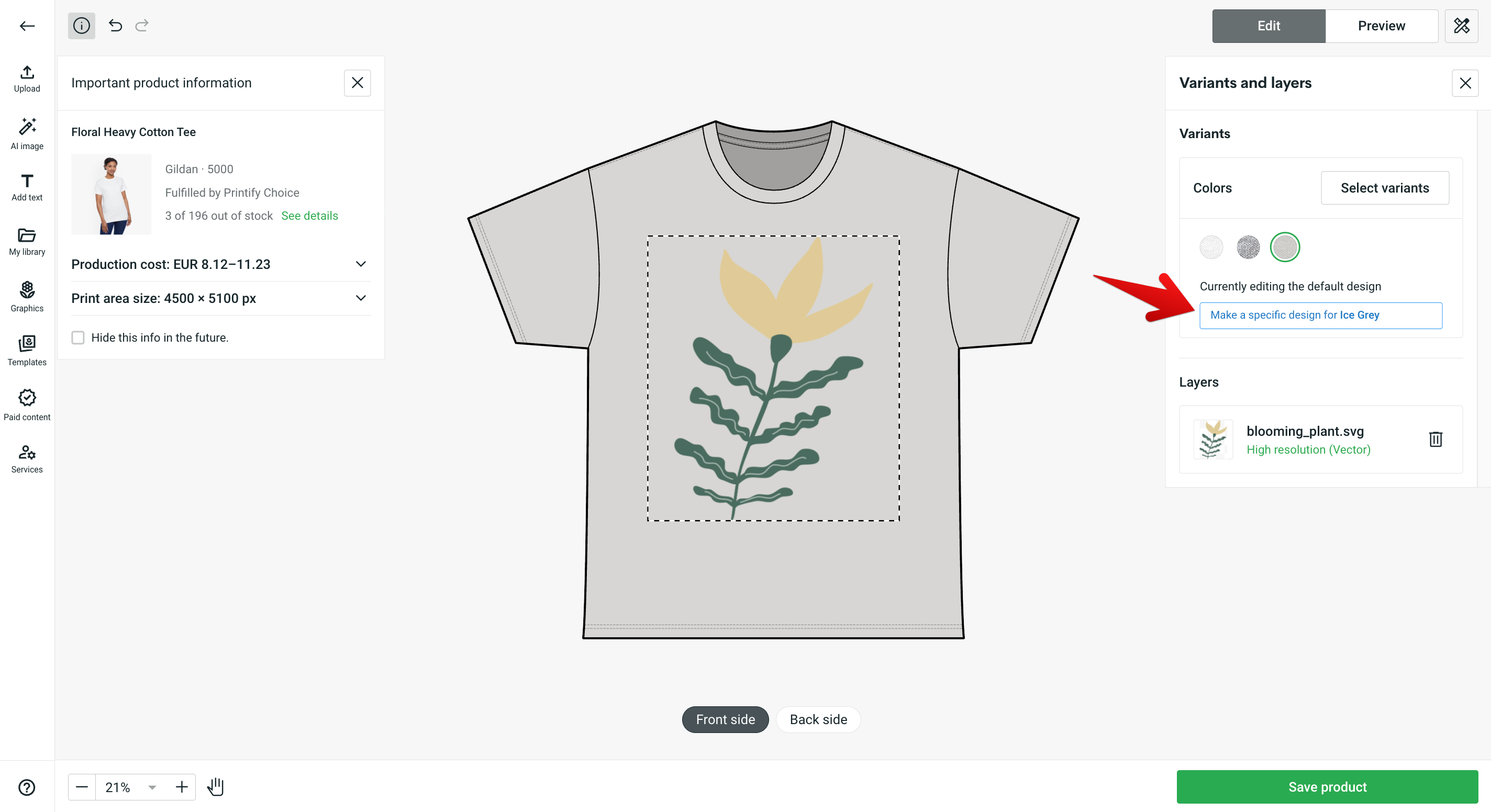 How can I create a single product with different designs? – Printify