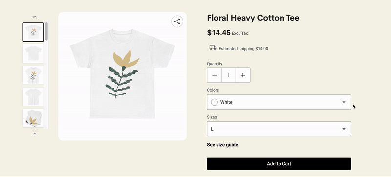 How can I create a single product with different designs? – Printify