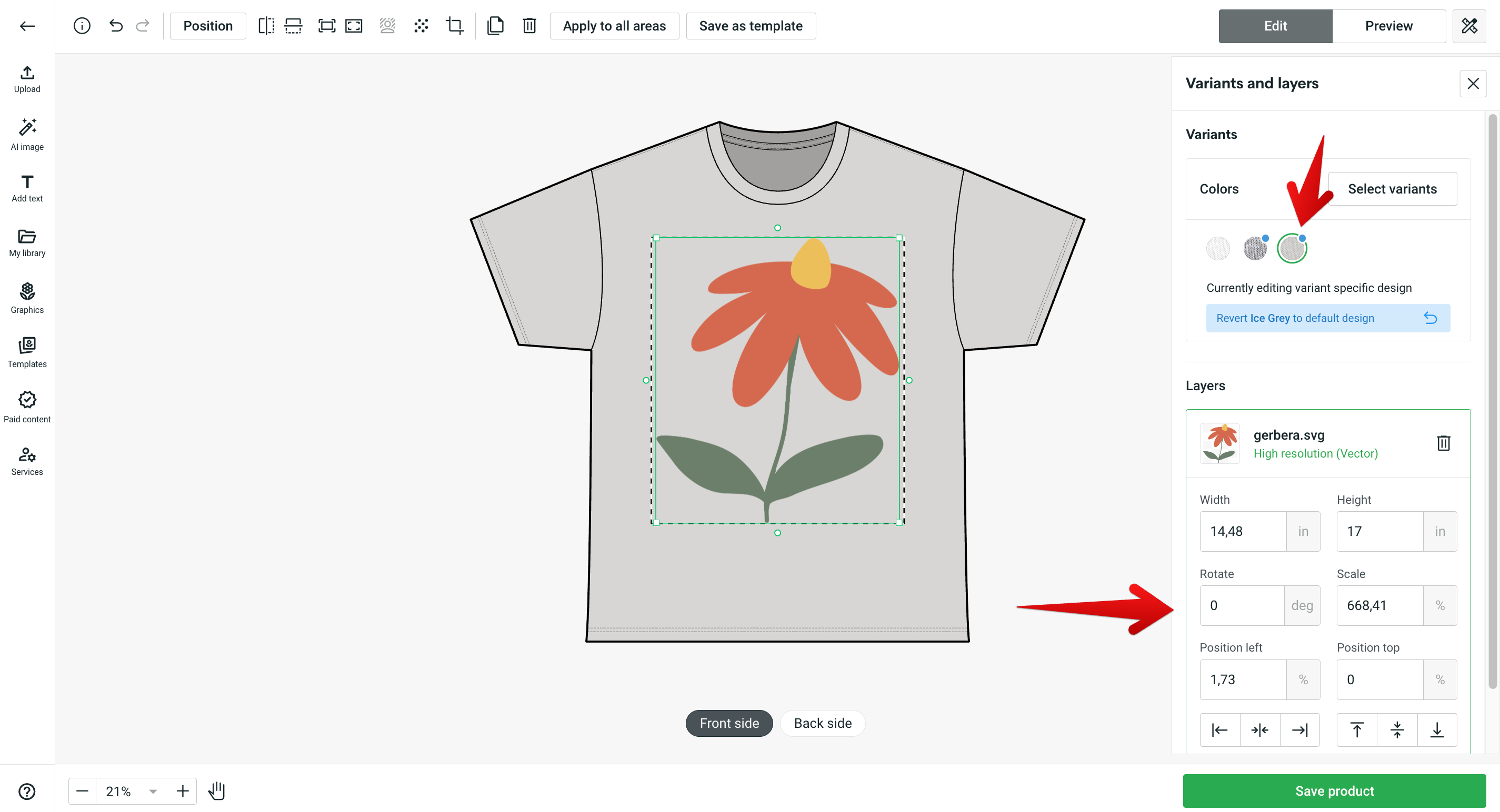 How can I create a single product with different designs? – Printify
