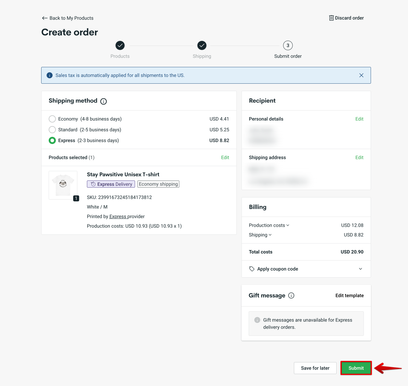 How can I create a manual order with Express Delivery? – Printify