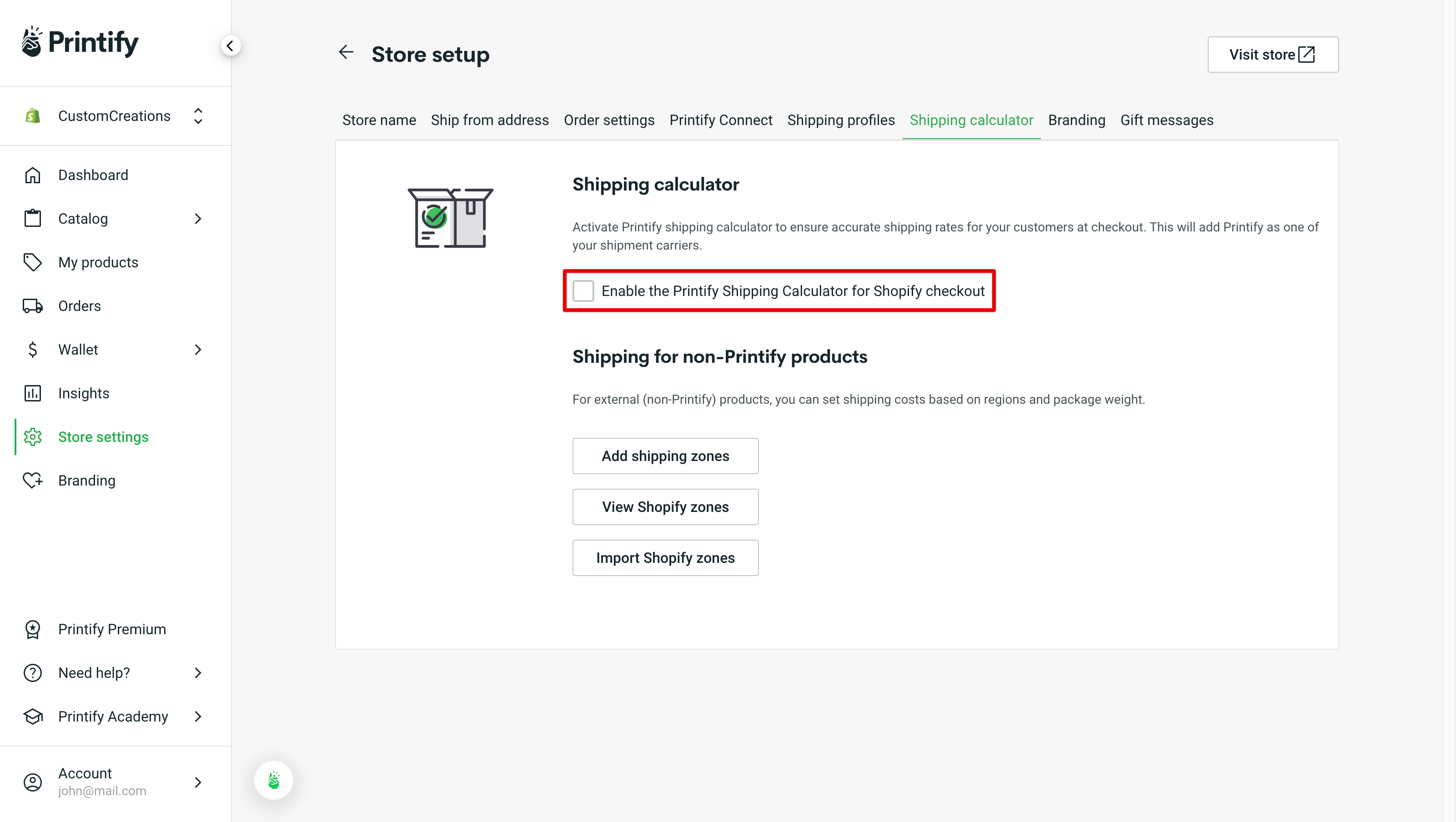 How do I set up shipping with Shopify? – Printify