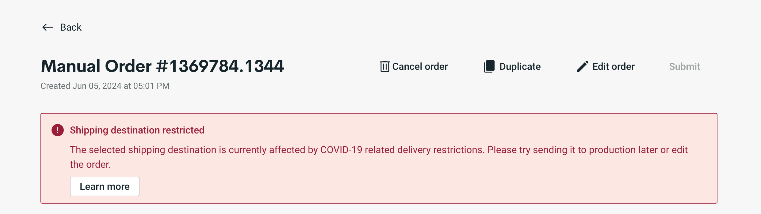How can I manage the orders affected by shipping restrictions? – Printify