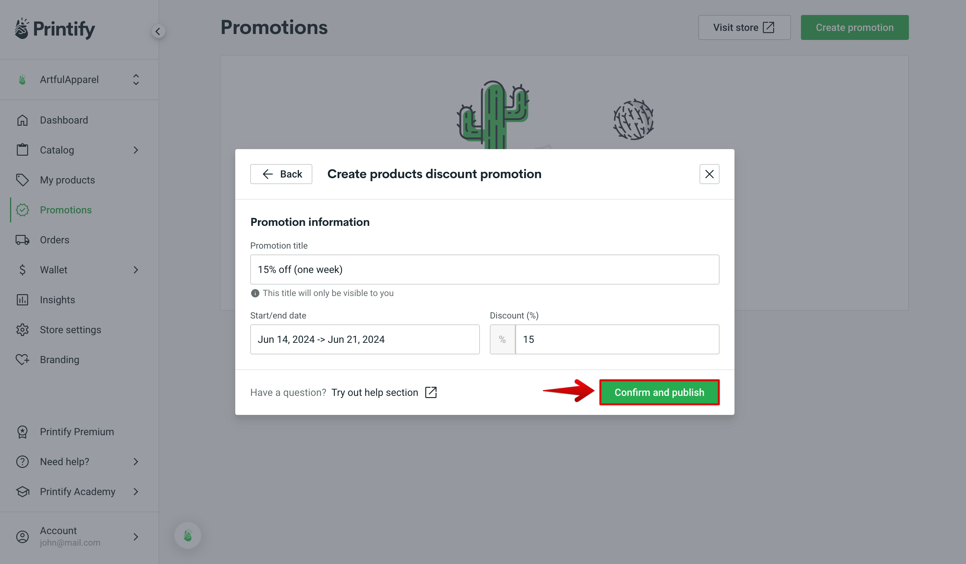How can I create a product discount in my Pop-Up Store? – Printify