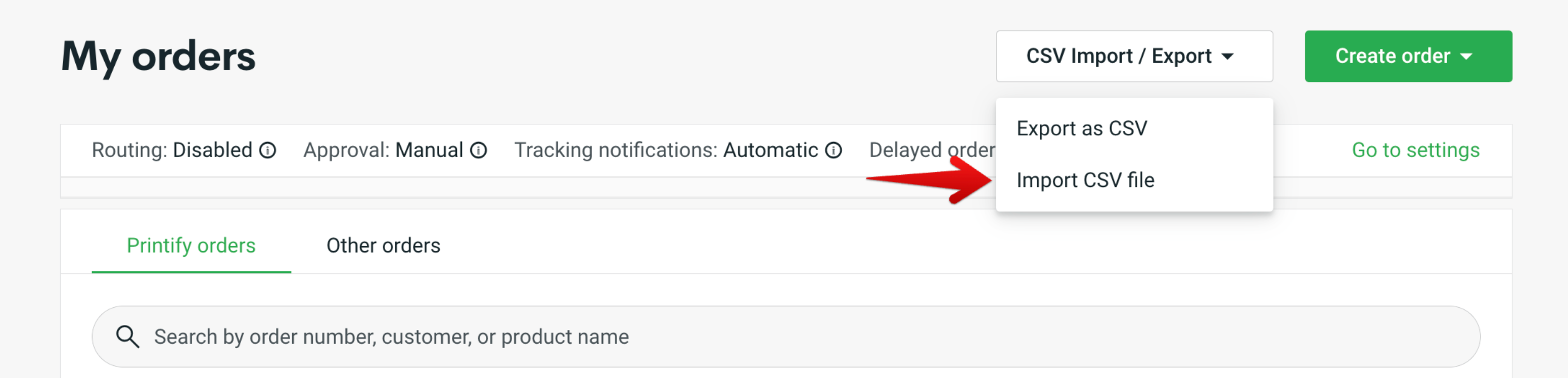How can I import orders using a CSV file? – Printify