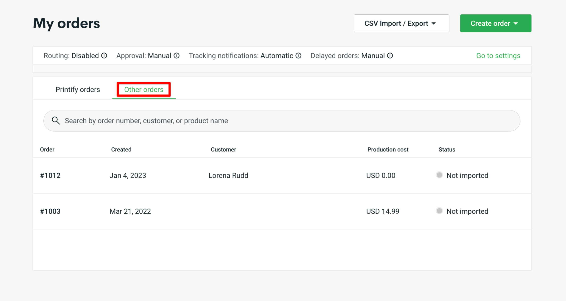 How can I import orders with unsynced products into Printify? – Printify