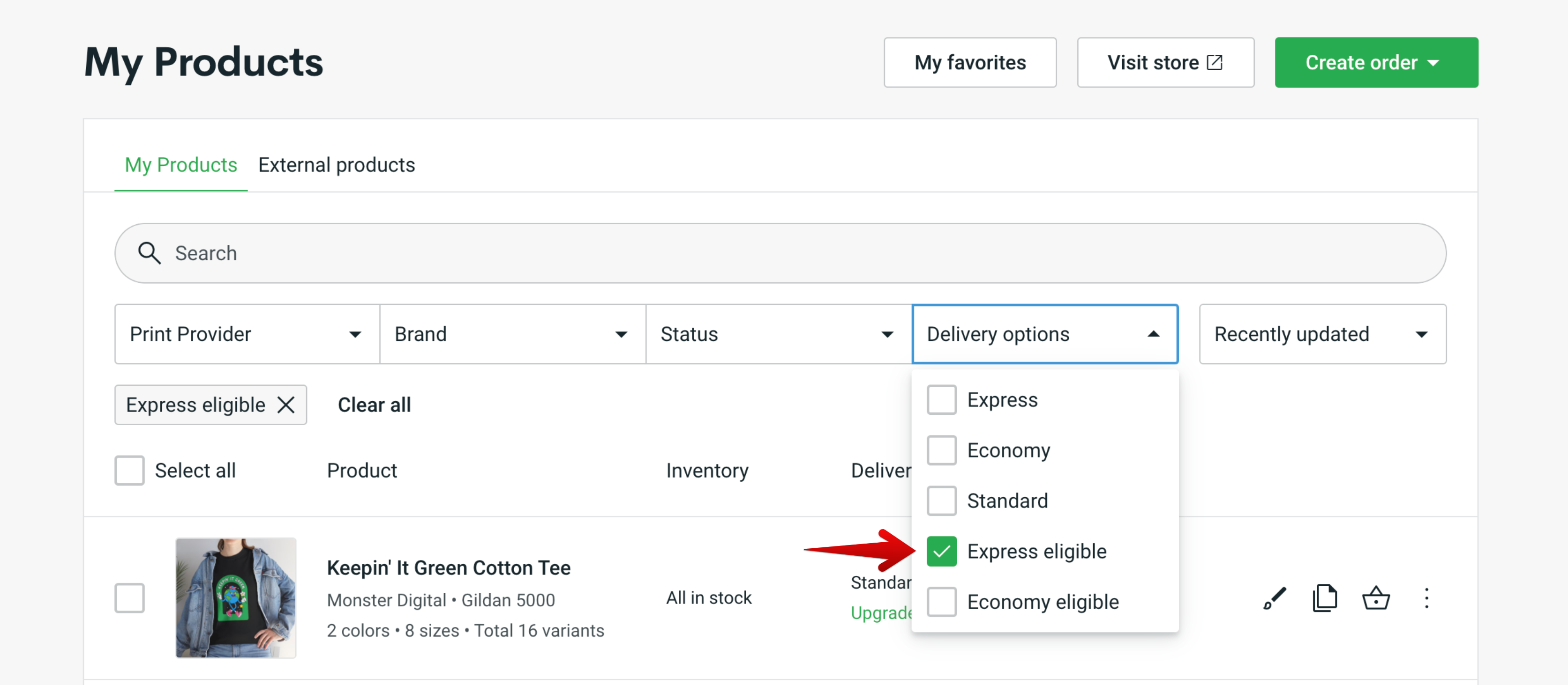 How can I set up Express Delivery for Shopify? – Printify