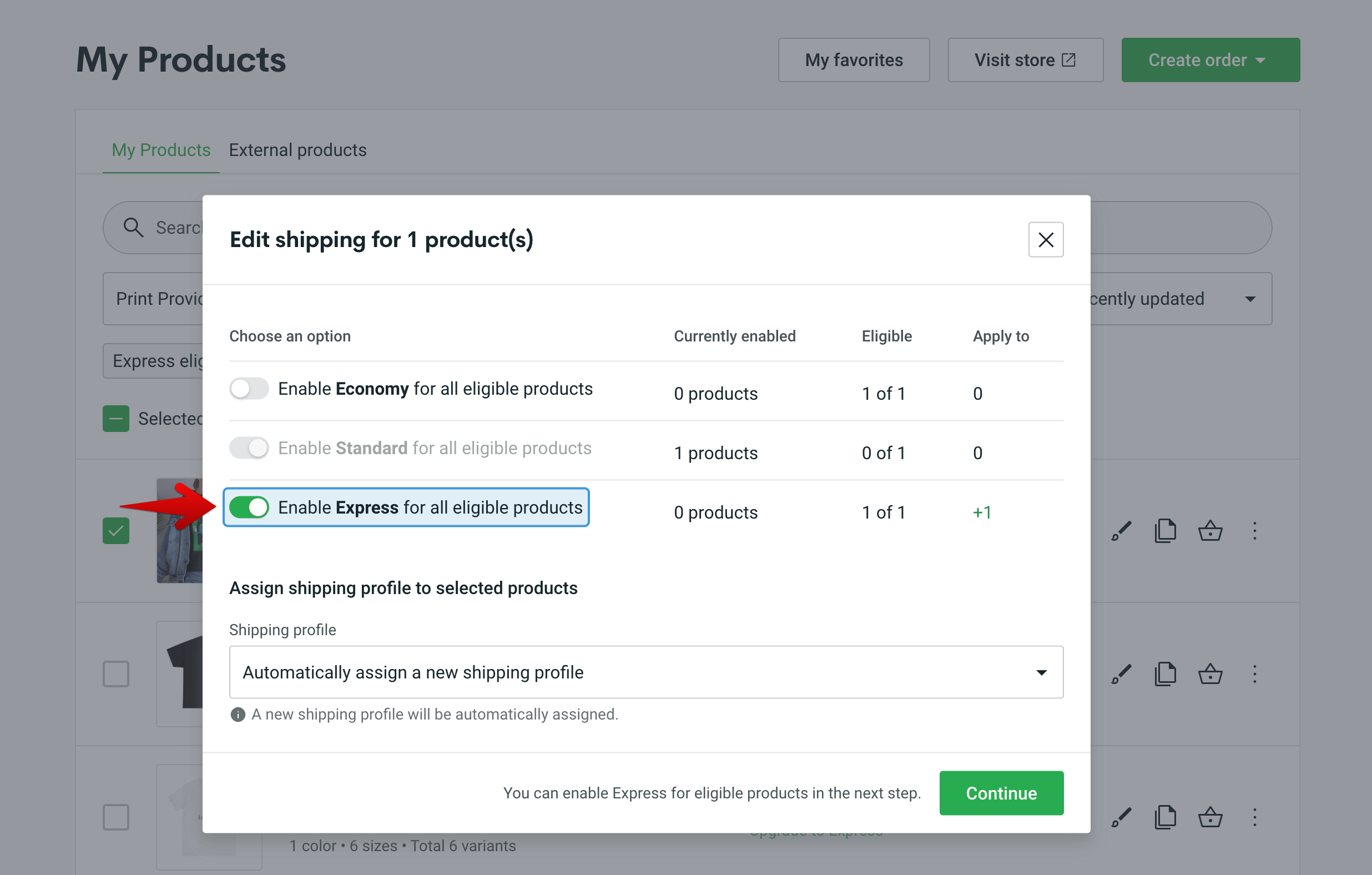 How can I set up Express Delivery for Shopify? – Printify