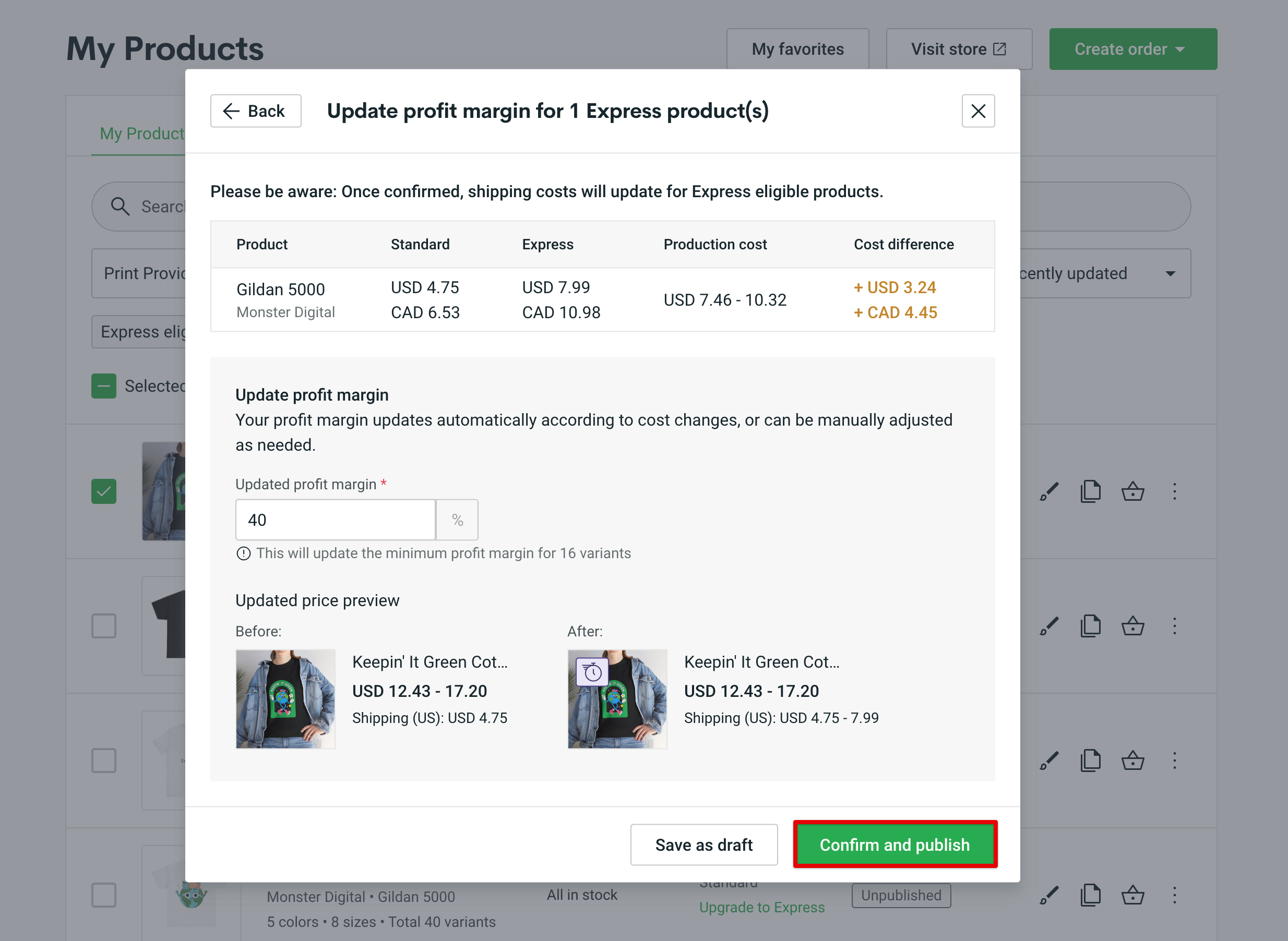 How can I set up Express Delivery for Shopify? – Printify