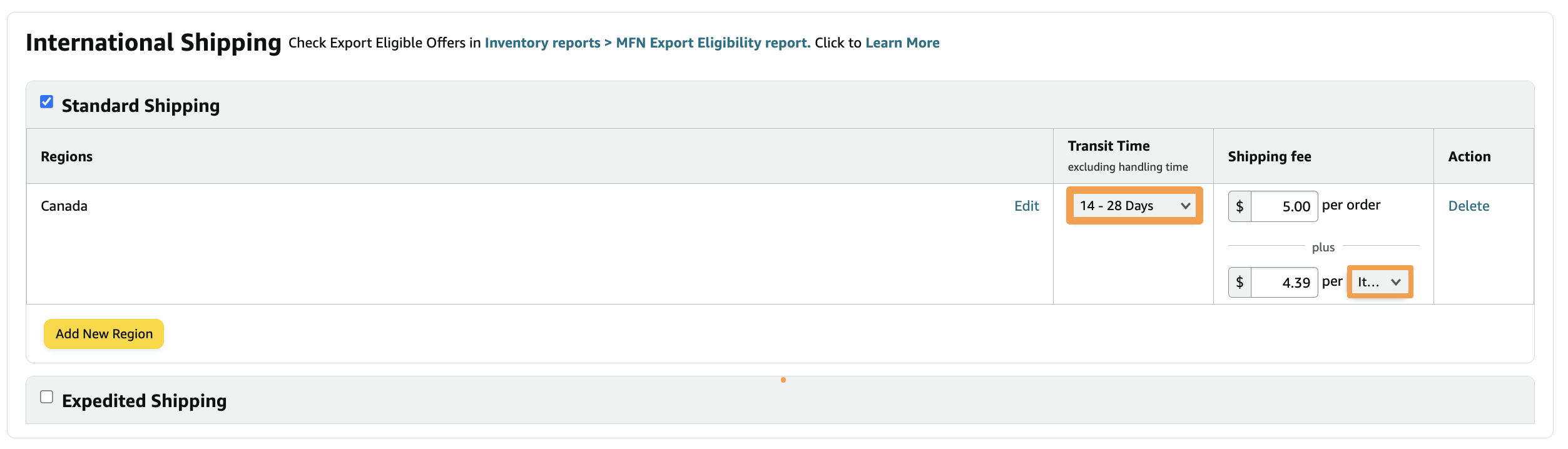 How can I set up per-item based shipping rates on Amazon US? – Printify