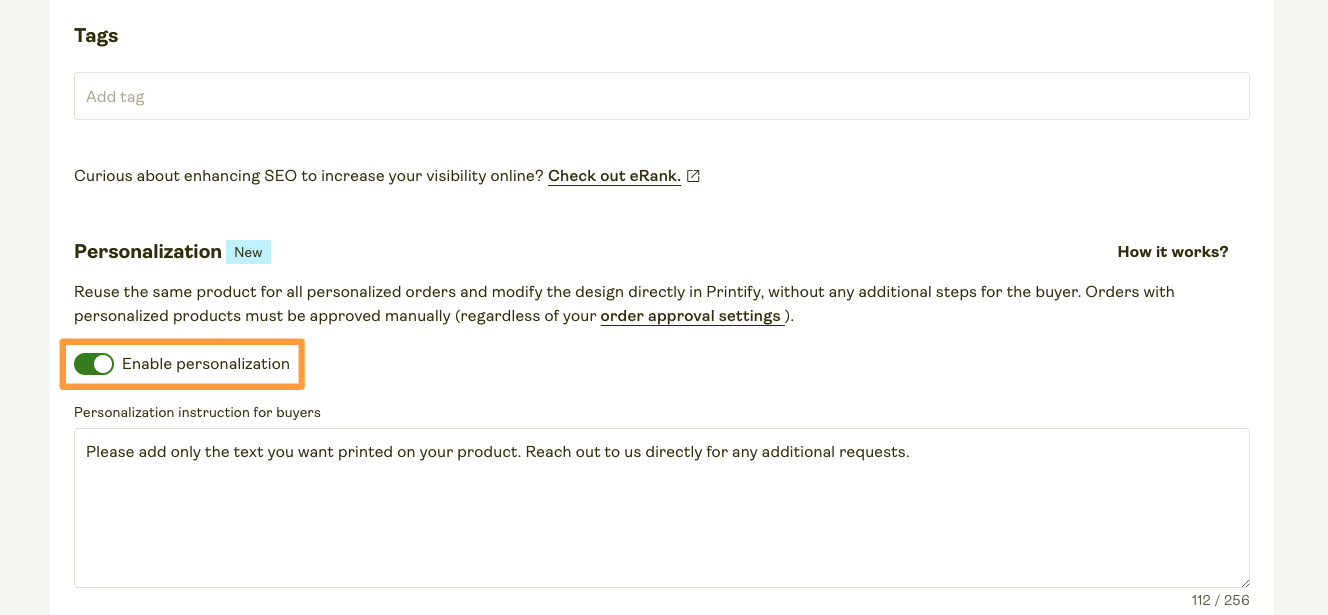 How does personalization work with the Printify Pop-Up Store? – Printify